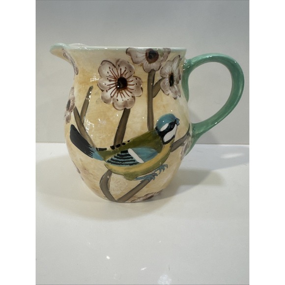 The Unbranded Brand | Dining | Vintage Ceramic Water Pitcher With Bird ...